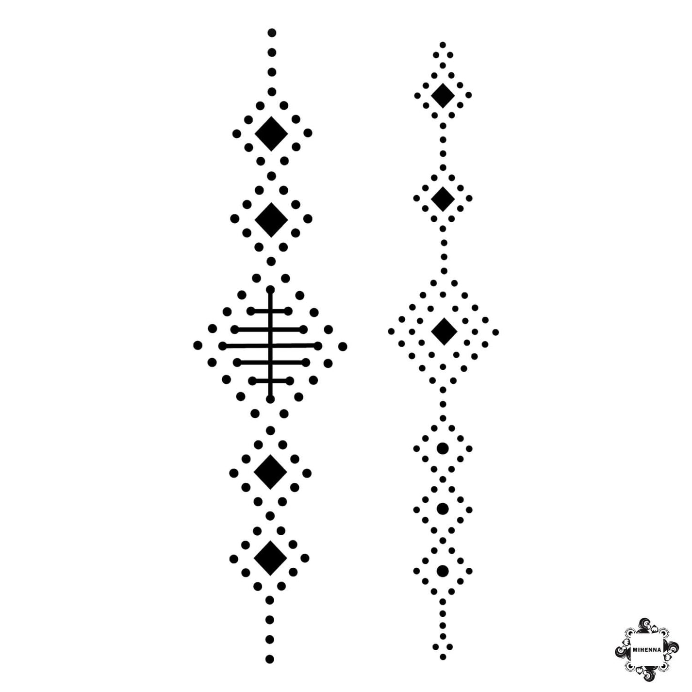 Modern, Trendy Geometric Henna Designs | Shop Mihenna Today!
