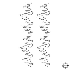 Temporary Tattoo Flames - Shop Henna Tattoos at Mihenna